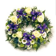 Traditional Round Wreath - Funeral Flowers Cardiff